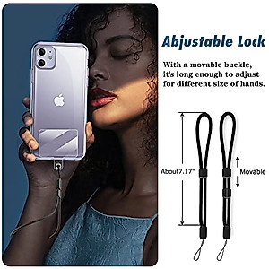 ZWZY Cell Phone Lanyard Strap Holder for Around The Hand with Wrist Tether Tab for Most Full Coverage Phones Case