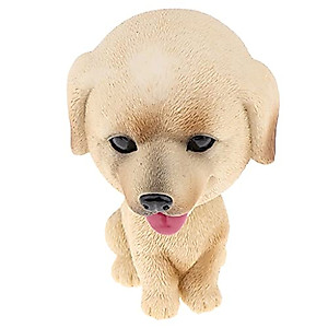 Harilla Resin Bobble Head Dog Puppy Toy for Car Vehicle Dashboard , Labrador