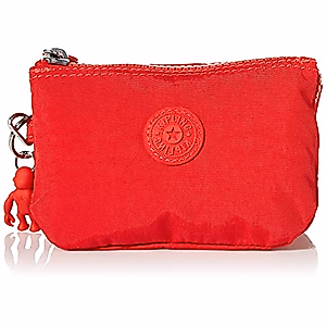 Kipling Women’s Creativity Small Pouch, Versatile Cosmetics Kit, Lightweight Nylon Travel Organizer, Red Rouge