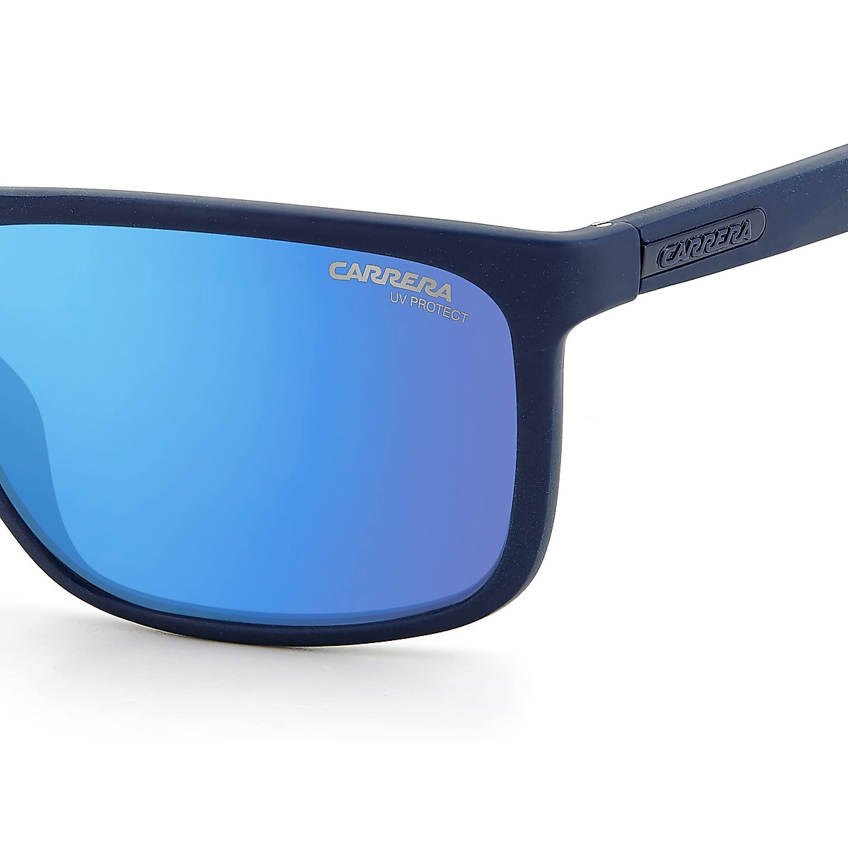 Carrera Men's 8047/S Rectangular Sunglasses, Blue, 58mm, 18mm
