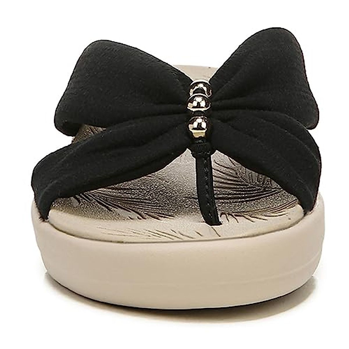 BZees Womens Promise Slide Sandal Black 6 M