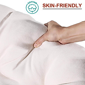 ABATIA Patio Rocking Chairs, Egg Chair Outdoor, Indoor Papasan Chair, Nursery Recliner Chair，Modern Chair for Living Room Porch Garden Lawn (Ivory)