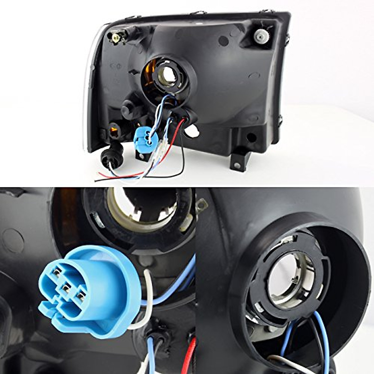 AKKON - For 1999-2004 Ford F250/350/450/550 Superduty Smoke LED Headlights w/Signal Lamps + Smoked Tail Lights Combo