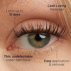 Lilac St - Originals Natural Faux Eyelash Clusters (12mm) - Soft, Natural Look - DIY Lash Extension Wisps - Lightweight & Lifelike - Lasts 10 Days - Cruelty Free, Vegan, Women Founded - 10 Lashes