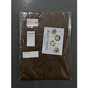 NEBURORA 120 Sheets Brown Tissue Paper 14 x 20 Inches Dark Brown Wrapping Tissue Paper Bulk Brown Wrap Paper Sheets for Gift Bags Packaging Floral Filler Crafts Birthday Christmas Holiday Decor(Brown)
