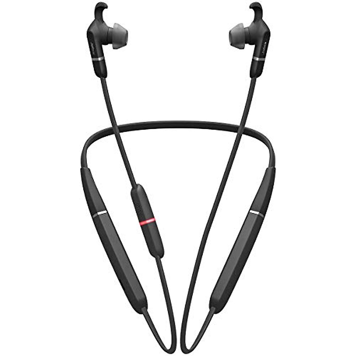 Jabra Evolve 65e Wireless Neckband Headset, Link 370, MS-Optimized – Bluetooth Headset with up to 13 Hours of Battery Life – Superior Sound for Calls and Music – Passive Noise Cancelling Headset