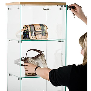 Displays2go CTRDSNTDV2 Countertop Mounted Glass Showcase