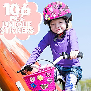 Y2k Retro Aesthetic Stickers, 106pcs Cool 2000s Cyber Trend Stickers, Vinyl Waterproof Sticker for Laptop, Guitar, Water Bottle, Birthday Gifts for Girls, Kids, Teens