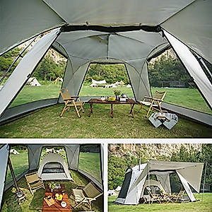 Pop Up Tent for 5-8 Person Instant Camping Tent with Double Door Lightweight Family Dome Tent with Carrying Bag for Outdoor Family Camping, Hiking, Fishing, Festival (Pop Up Tent 5)