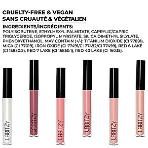 LARITZY COSMETICS Holographic Lip Gloss – Hydrating Non-Sticky Topcoat – 3.1 g (0.1 oz) (Curve)