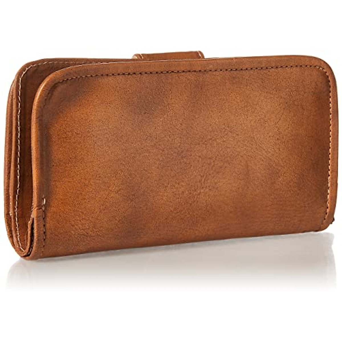 Womens Wallet, Purse, Genuine leather, Clutch, Billfold, Embossed, Trifold ladies wallet, Checkbook holder, Cash, Coins, gift for mom, gift for wife, Brown