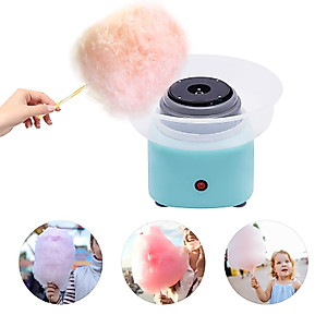 Cotton Candy Maker, Electric Cotton Candy Machine for Kids with Large Anti-splash Tray, Sugar Scoop, Candy Sticks Cotton Candy Machine