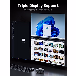 MINISFORUM EM780 Mini PC AMD Ryzen 7 7840U(8C/16T, up to 5.1GHz) 32GB RAM 1TB PCIe4.0 SSD Mini PC,1xHDMI/ 2xUSB4/ WiFi 6E/ BT5.3/ 3xUSB3.2/ 1x TF Card Slot/ 65W Gan Type-C Adapter Computer