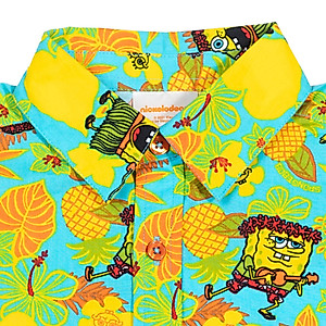 Spongebob Squarepants Toddler Boys Matching Family Hawaiian Button Down Shirt Boys 5T
