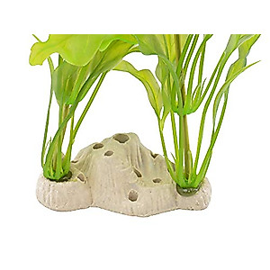 CNZ Aquarium Decor Fish Tank Decoration Ornament Artificial Plastic Plant 17.5-inch Java Fern, 2-Pack