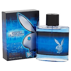Playboy Super EDT Spray for Men, 3.4 Fluid Ounce