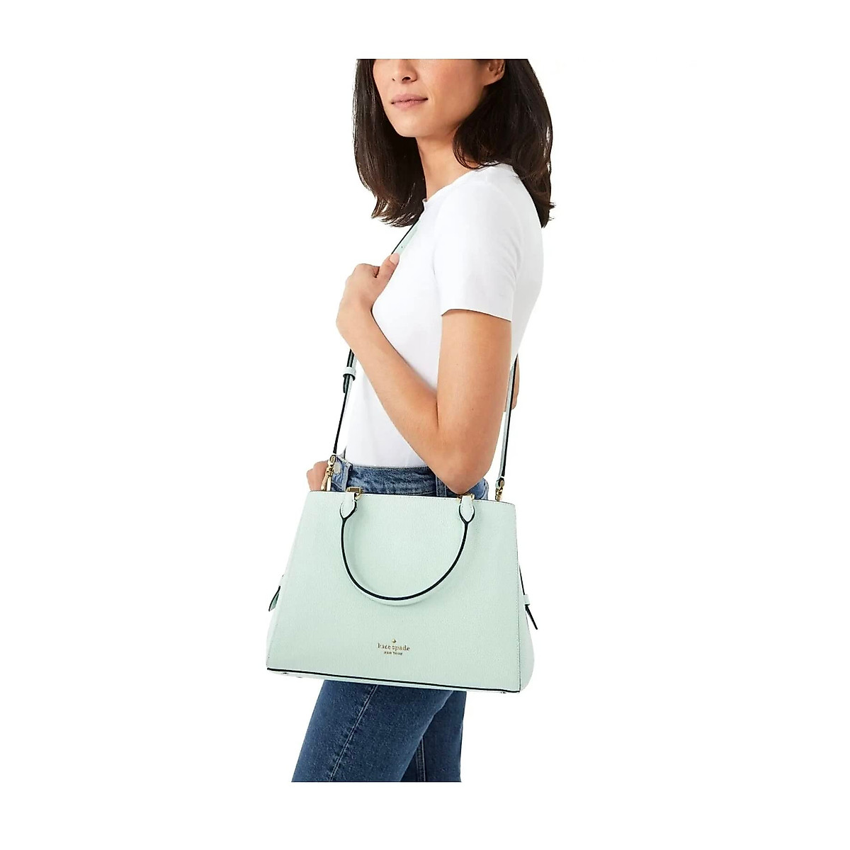 Kate Spade New York Leila Medium Triple Compartment Satchel In Sea Water