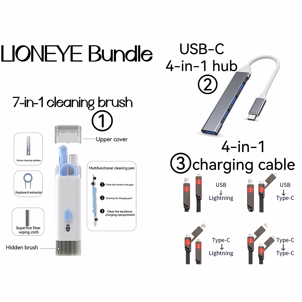 ASUS - Vivobook Laptop, 14" FHD Display, Intel 10th Gen i3-1005g1 Processor, X413JA- 211.VBWB, 4GB RAM, 128GB SSD, Windows 11 Home, Fast Charge, Webcam, Bluetooth, Wi-Fi, White, LIONEYE Bundle