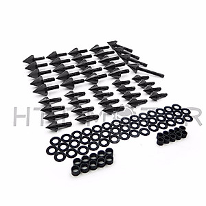 HTTMT MT215-008- Black Spike Fairing Bolts Compatible with 1999-2000 CBR 600 F4 2001-2007 Cbr600 F4I