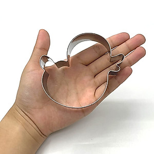 LILIAO Teddy Bear & Duck Cookie Cutters Kids, Baby Shower Biscuit Bread Sandwich Cutters, Stainless Steel