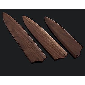 KMZ KITCHEN Wooden Saya Cover Blade Protector for Gyuto Knives 210mm 240mm 270mm (240mm/9inch)