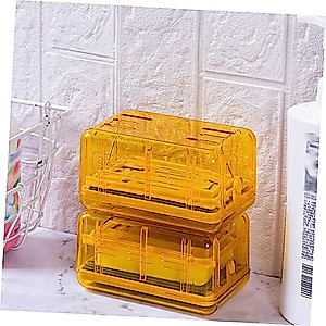 Alipis 4pcs Soap Foaming Box Bar Soap Container Soap Dish Holder para Guardar Tool Soap Dispenser Soap Holder Clothes Storage Organiser Soap Drainer Storage Box Soft Rubber Travel Roller