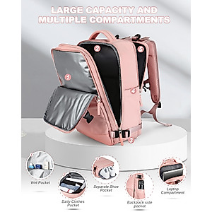 Carry On Backpack For Women Men Airline Approved Personal Item Bag For Airlines Gym Bag For Women Men With Shoe Compartment Backpack For Traveling On Airplane Waterproof Backpack Travel Essentials
