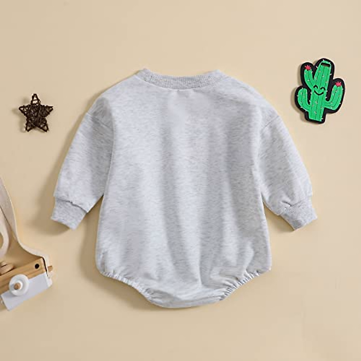 Western Baby Boy Girl Clothes Sweatshirt Romper Cow Oversized Bodysuit Onesie Fall Winter Baby Clothes (Long Live CowBoys, 12-18M)