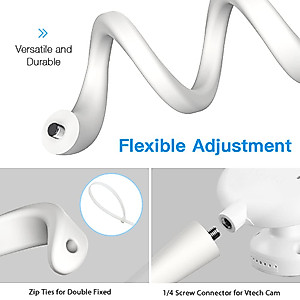 Koroao Baby Monitor Mount for VTech VM350/VM320 Baby Monitor Versatile Twist Mount Without Tools or Wall Damage