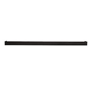 InPlace Invisible Brackets Shelf with Edge - MDF Floating Shelves for Wall with EZ Anchors Included - Easy to Install Shelf for Office, Bathroom & Living Room - 8.5"D x 60"W x 2.75"H, Black, 9603017E