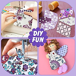 Ganeen 800Pcs 4 x 4 Inch Cotton Fabric Bundle Precut Fat Squares Patchwork Fabrics Cotton Printed Craft Fabric Fat Flower Fabric Quilting for DIY Craft Sewing Clothing Handmade Accessories (Exquisite)