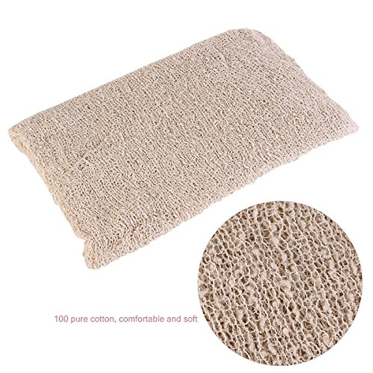 Tinksky Long Ripple Wrap, DIY Newborn Baby Photography Wrap-BAby Photo Props (Beige)