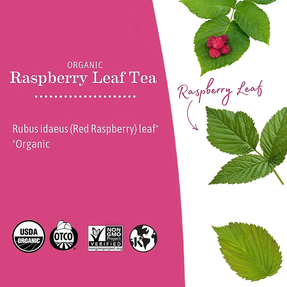 Earth Mama Organic Raspberry Leaf Tea Bags |Labor Tonic + Menstrual Support, 16 Teabags Per Box (3-Pack)