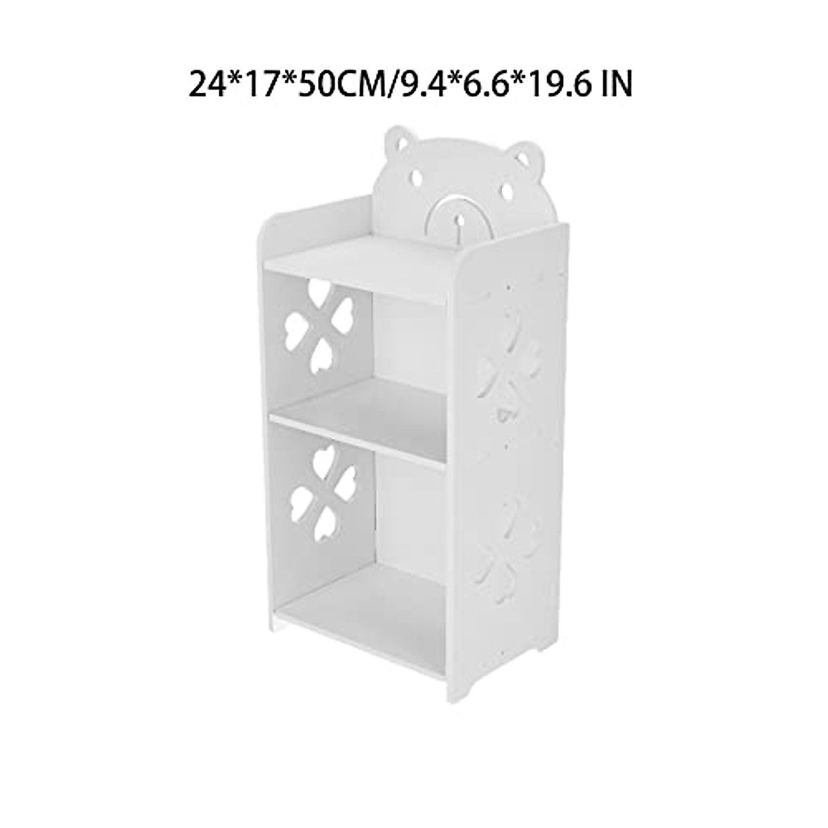 PRVDV Bedside Table with Drawers PVC Nightstands Bed Side Table Articles Magazine Cabinet Storage Organizer Bedside Table Drawer Night for Bedroom Furniture