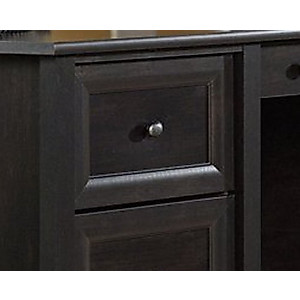 Sauder Edge Water Executive Desk, Estate Black finish