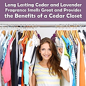 Cedar Chips and Lavender Sachets (20 Pack) - Stop Clothes Damage - Cedar and Lavendar Home Fragrance Sachets for Drawers and Closets