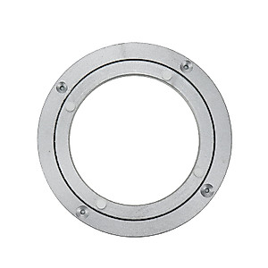 Lazy Susan Mcredy Lazy Susan Turntable Organizer Rotating Lazy Susan 5 Inch Aluminum Alloy Silver Pack of 1