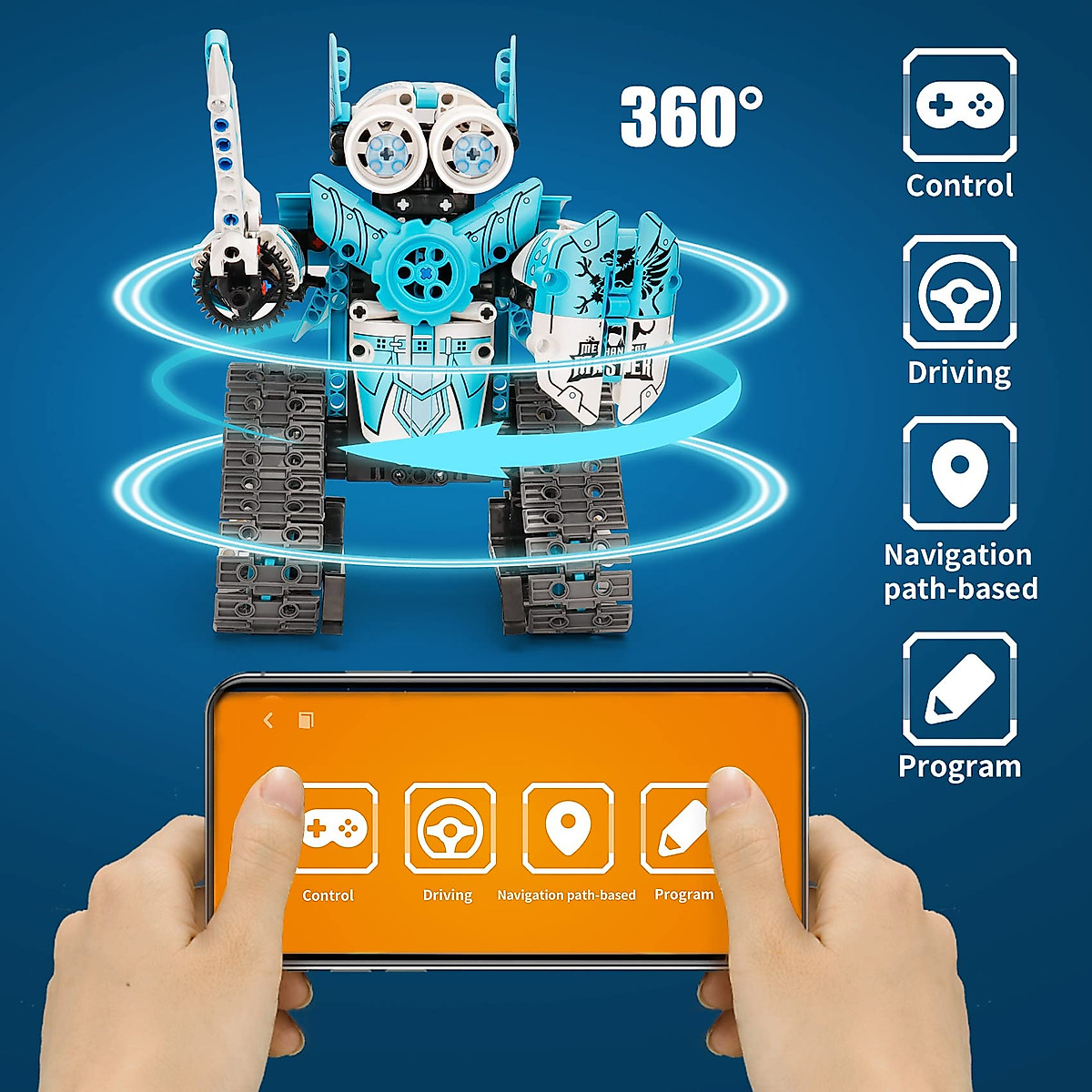 Remote Control Robot Building kits for kids 6-12- 3 in 1 STEM Projects APP/RC Robotics for kids ages 8-12 and up, Christmas Birthday Gifts Toys for Boys and Girls