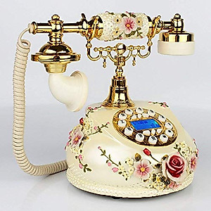 Telephone Retro Telephone Home Rotary dial Fixed Telephone Business Office landline 182325cm (3 Specifications Available) (Color : A2) (A2)