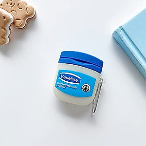 Compatible with Airpod Case Cute,3D Cartoon Cute Design Silicone for Airpod 1/2 Case for Kids/Girls/Teens Boys (Skin Cream Blue)