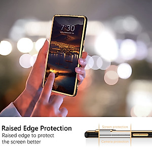 BENTOBEN Google Pixel 7 Protective Case, Heart Plating, TPU, Lightweight, Flexible, Non-Slip, Shockproof, 6.3 Inch, Black