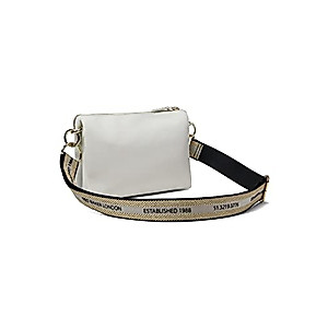 DALIAI Branded Webbing Satchel Cross Body Bag Delphia Branded Webbing Cross Body Bag, Ecru