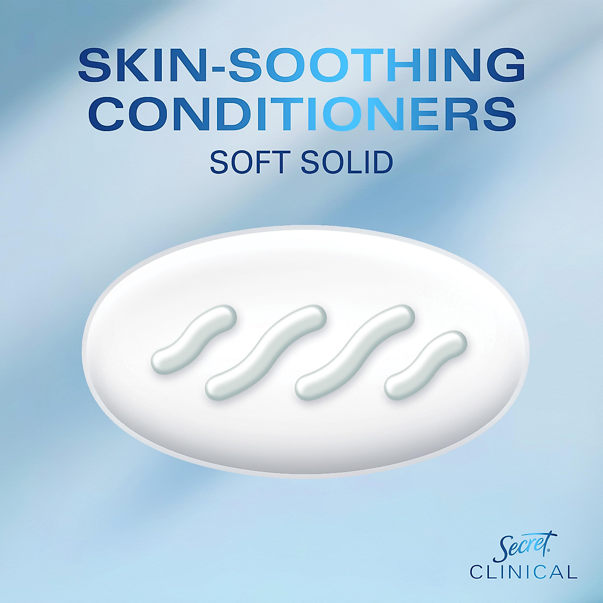 Secret Clinical Strength Antiperspirant Deodorant for Women, Free & Sensitive, 3X Stress Protection, 72hr Sweat & Odor Protection, PH Balancing Minerals, Invisible Solid, Unscented, 1.6 oz (Pack of 3)