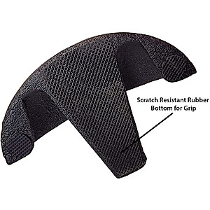 Lulu Decor, Cast Iron Fleur De Lis Door Stop, 2 Lbs, Antique Black Door Stopper (Set of 2)