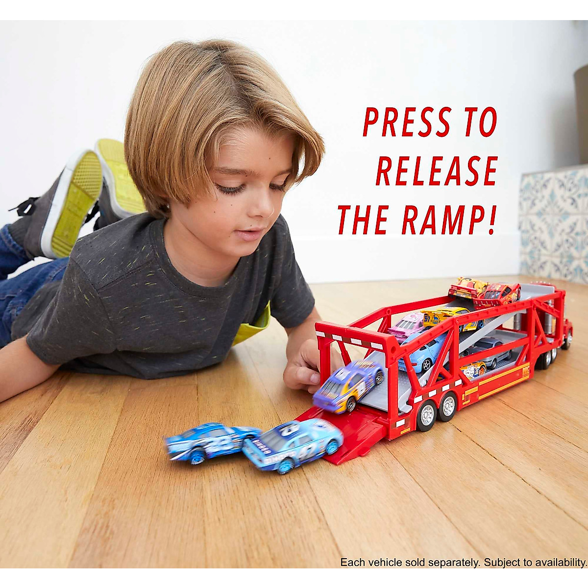 Disney Cars Toys Pixar Cars Mack Transporter Playset