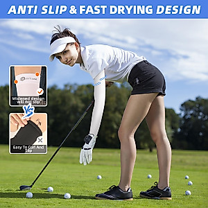 BHYTAKI 6 Pairs UV Sun Protection Arm Sleeves, UPF 50 Sports Cooling Arm Compression Sleeves for Men Women Teenager