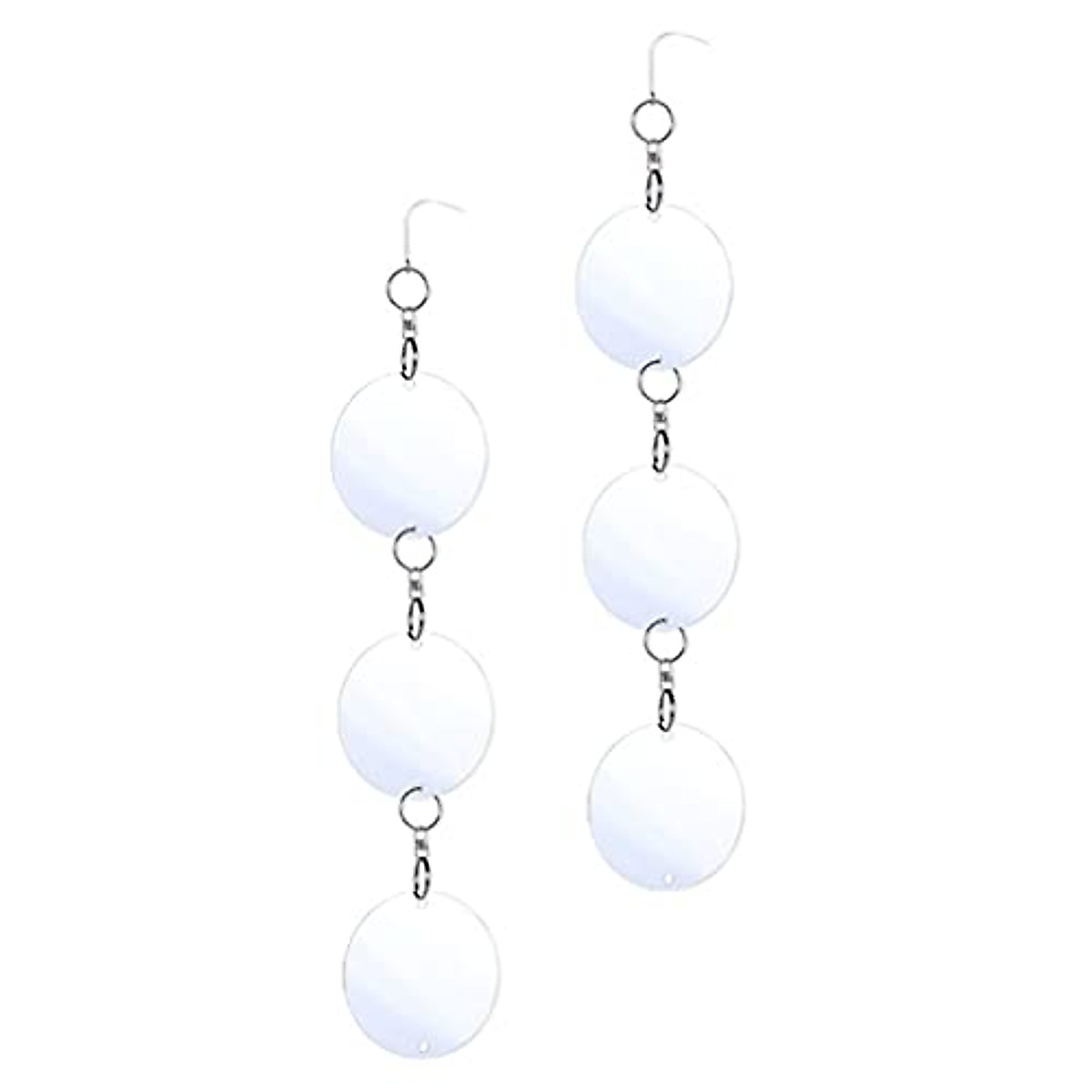 YARDWE 2Sets Bird Scare Hanging Discs Set Reflective Double- Sided Bird Reflector Woodpecker Bird Scare Devices for Patio Garden Woodpecker and Pigeon