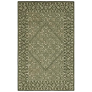 Safavieh Dip Dye Collection Area Rug - 5' x 8', Green, Handmade Oriental Diamond Wool, Ideal for High Traffic Areas in Living Room, Bedroom (DDY151Y)