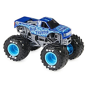 Monster Jam 2022 Spin Master 1:64 Diecast Truck with Bonus Accessory: Legacy Trucks Blue Thunder