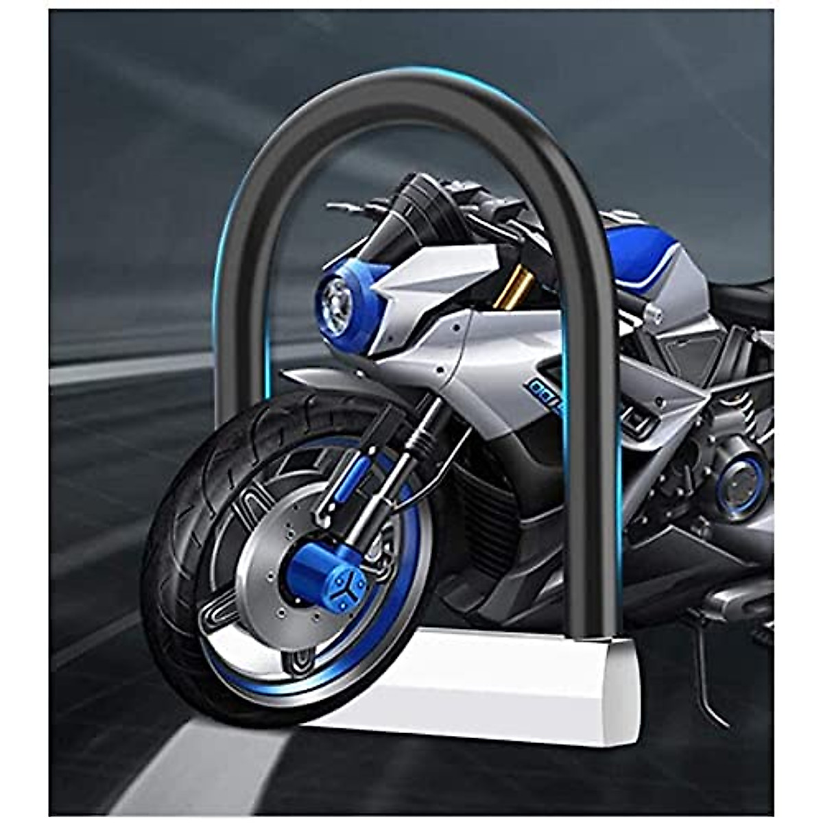 VIGAT Bicycle Lock U-Shaped Lock Anti-Theft Lock Crescent Lock Core, Anti-Hydraulic Shear, Suitable for Motorcycle/Bike